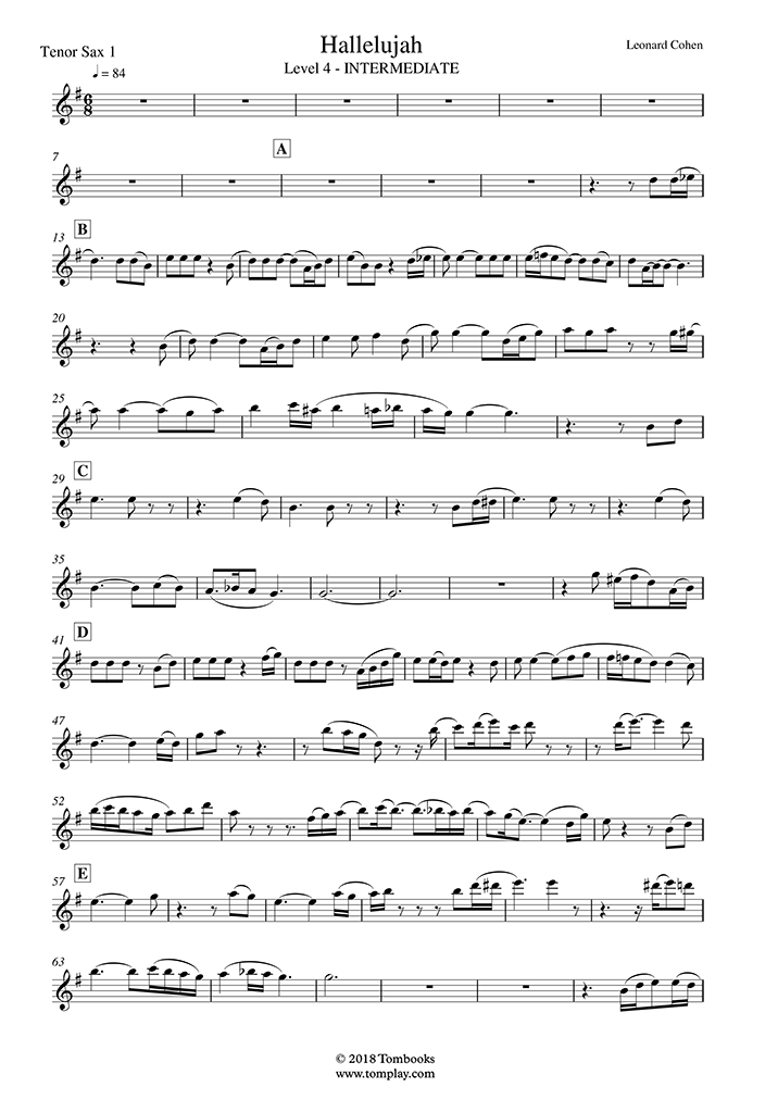 Hallelujah Sheet Music Violin Solo Musescore Hallelujah Sheet Music